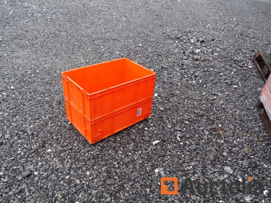 10 orange plastic storage Bins - Handling & Storage - Storage ...