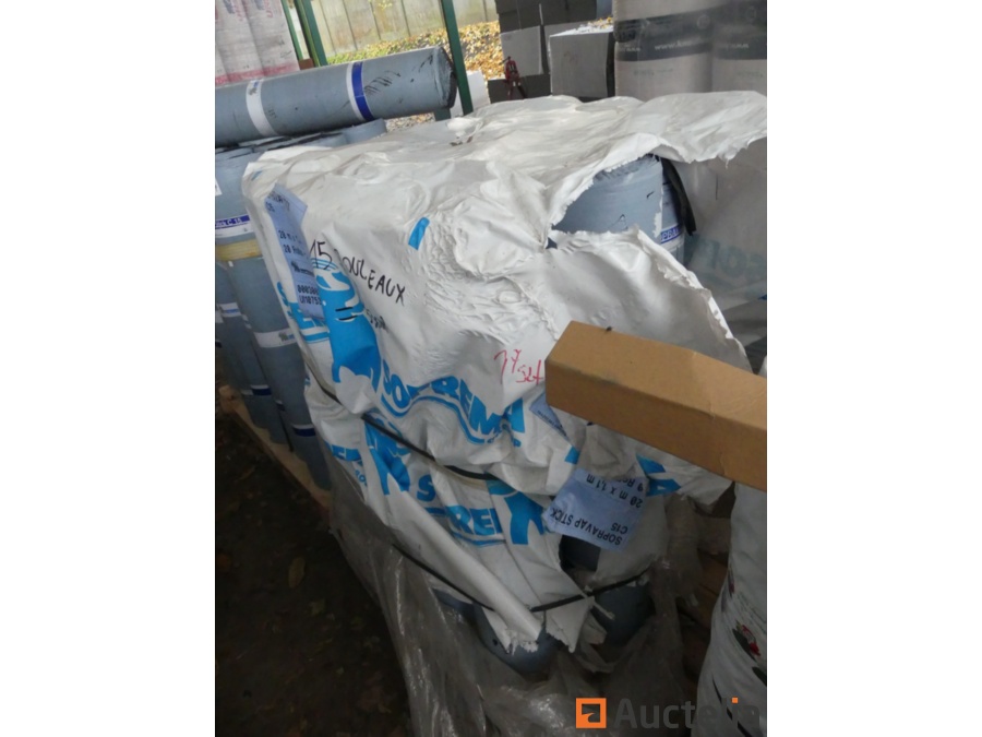 15 Rolls of roofing vapour barrier self-adhesive Soprema Sopravap Stic ...