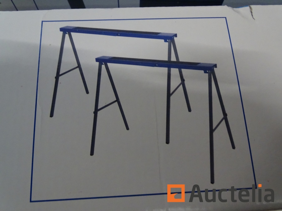2 folding trestles - Construction - Construction - Others - auctelia.com