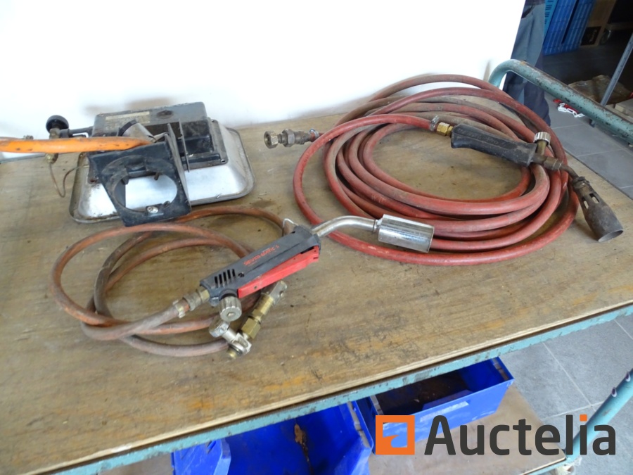 2 Gas torches SIEVER-MATIC S, SIEVERT PRO, INFRAGAS STAR5128 heating G ...