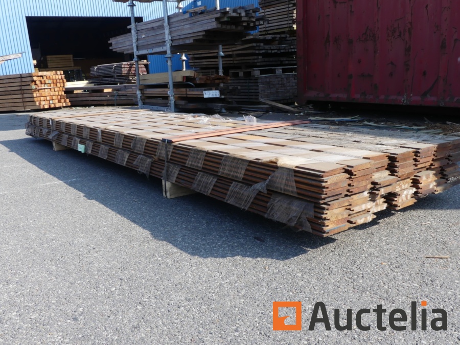 70 IPE Grooved Planks - Woodworking - Wood - auctelia.com