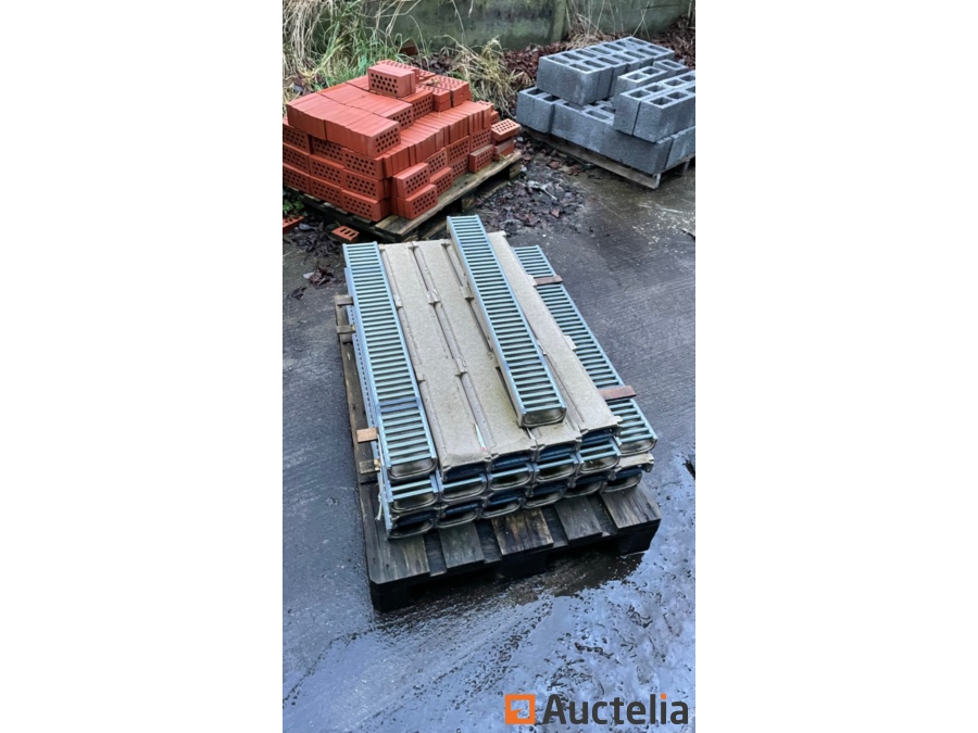 Aco Euroline 60 Galvanized 1m Drainage gutter Installation height 60mm ...