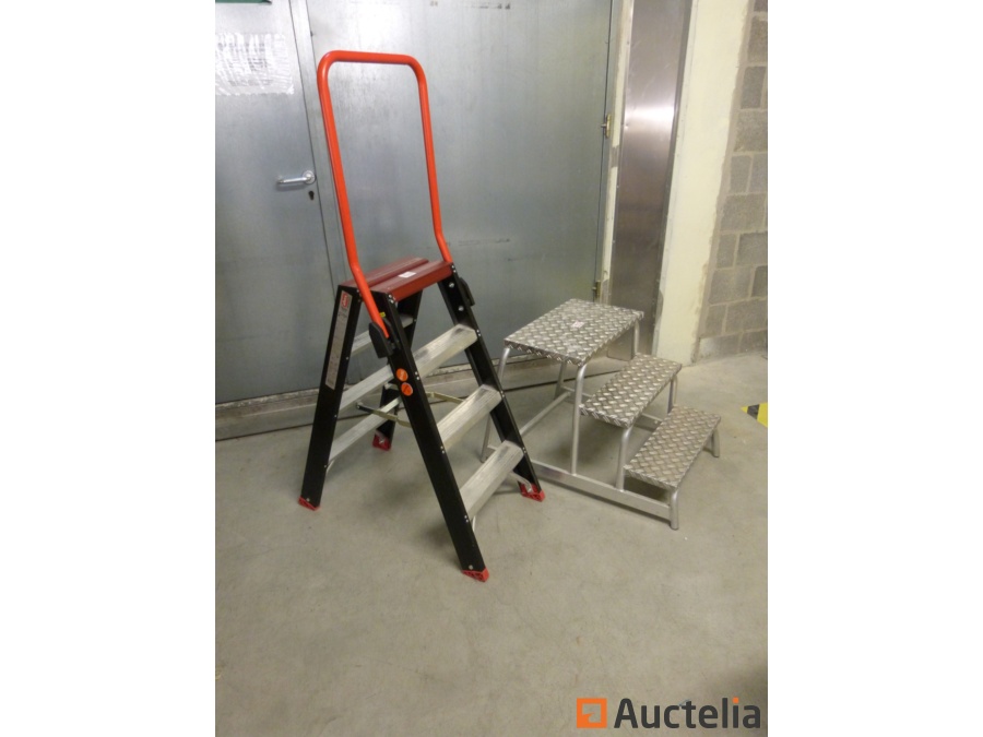 Altrex double sided Step ladder, Zarges Aluminum Step ladder - Constru ...