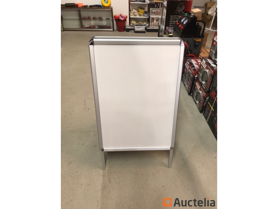 aluminium advertising Pavement Board A1 format with click System - Con ...