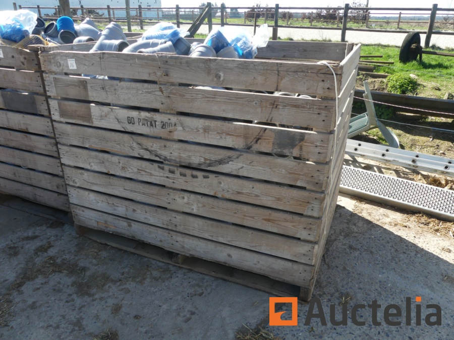Bin with fittings PVC piping - Handling & Storage - auctelia.com