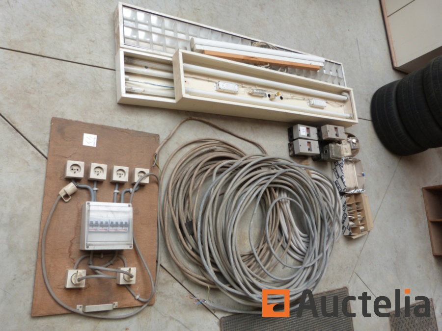 Cable, circuit breaker rated current, neon, switch for shutters - Cons ...