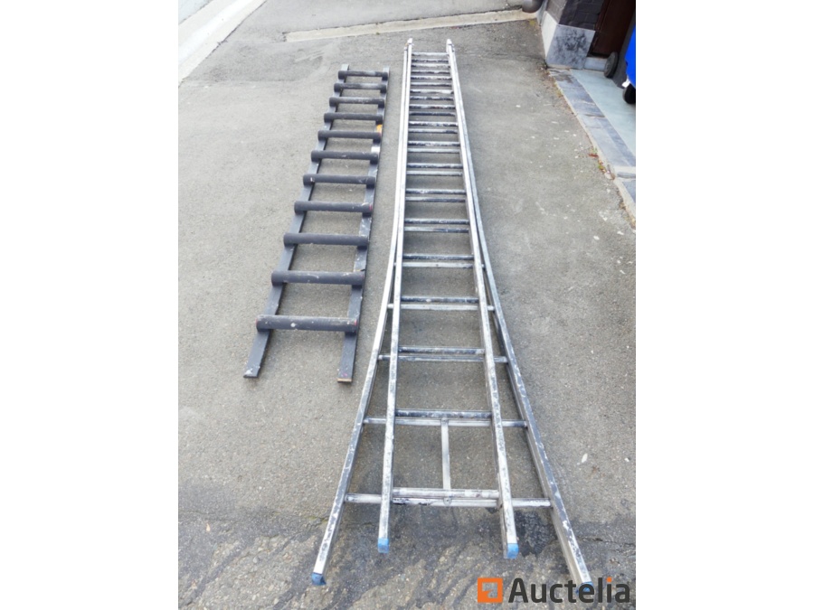 Double ladder, Flat roof ladder - Ladder - auctelia.com