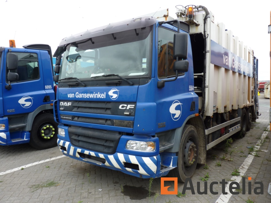 Garbage truck DAF CF 75 Ref : 5564 used at auction - Auctelia