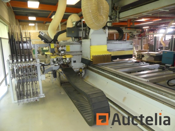 Homag CNC machining center, Production line for box furniture, Suction ...