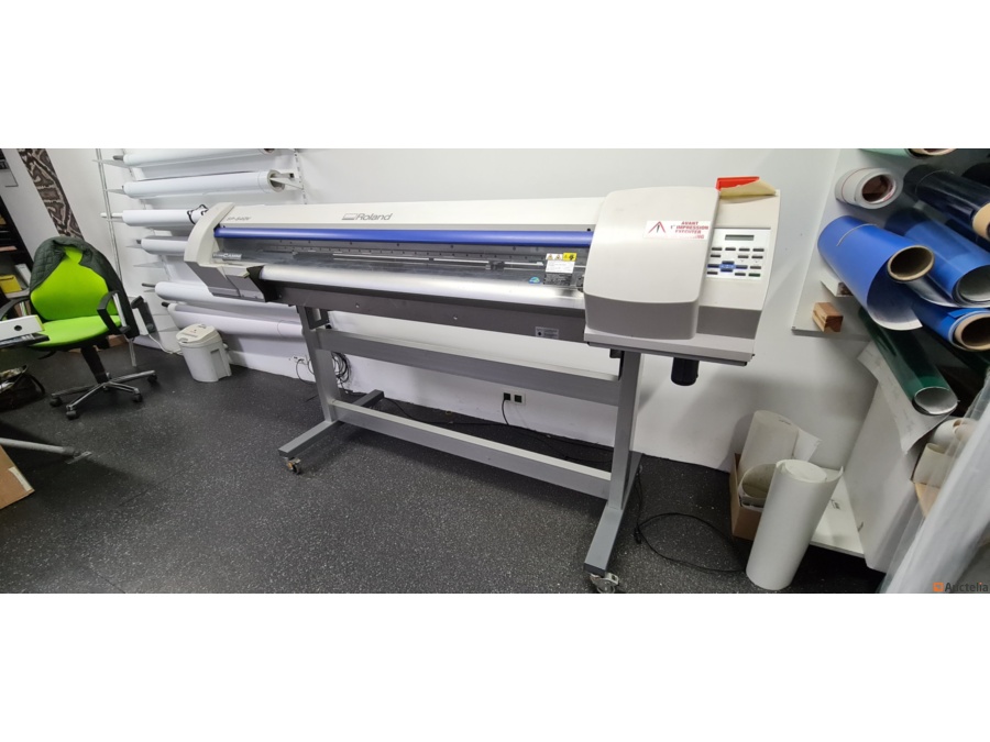 Large format digital cutting plotter Roland SP-540V with dryer - Print ...