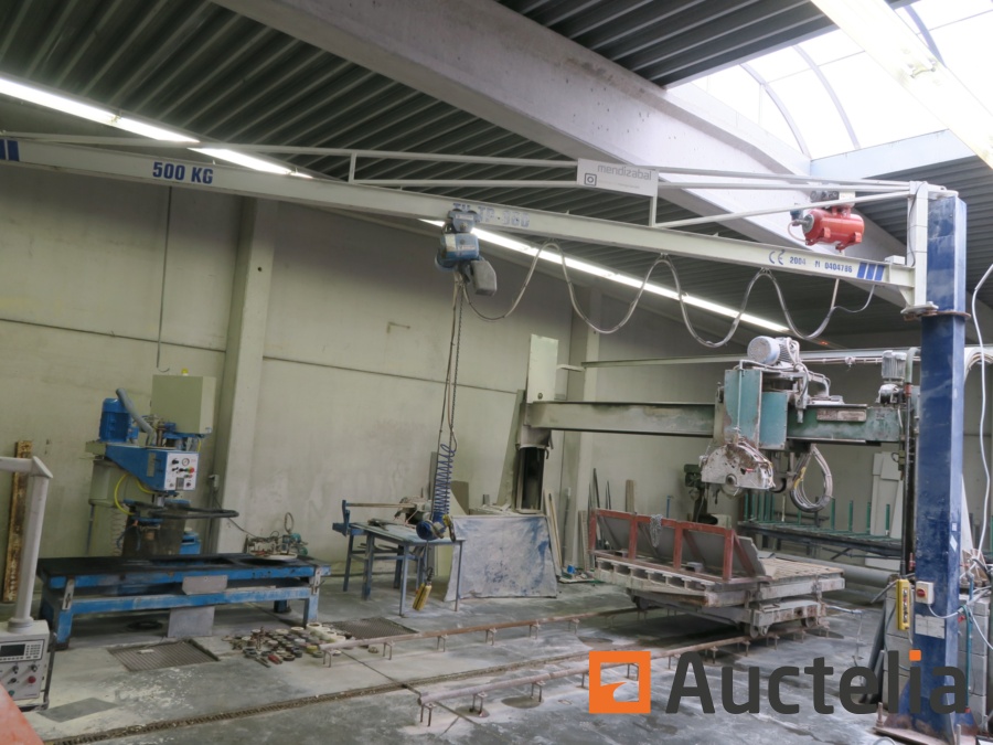 Mendizabal TH-TP-360 lifting jib, 500 kg Vicinay chain hoist - Lifting ...