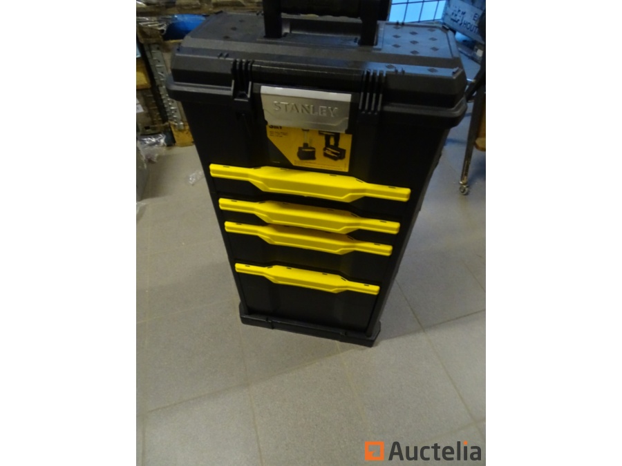 Modular Tool trolley with 4 drawers mounted on STANLEY 1-79-206 - Gara ...