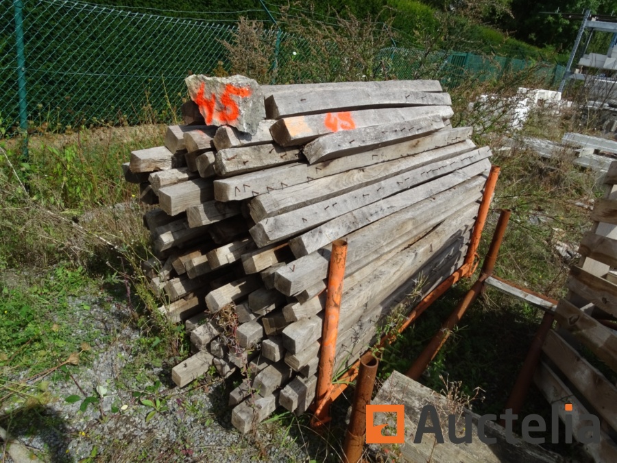 Oak rafters for reuse out of rack - Construction materials - auctelia.com