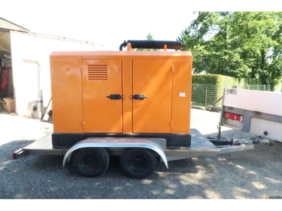 Perkins A127- 55 Generator on double axle trailer - Construction - Gen ...