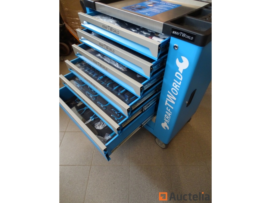 Professional workshop Tool trolley KRAFTWORLD 7 Drawers - Garage - Wor ...