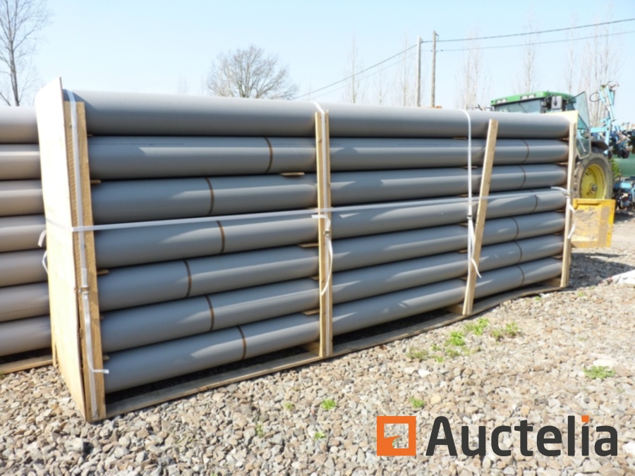 PVC drip pipes 250 mm grey M/M with sleeve - 24 units - Construction ...