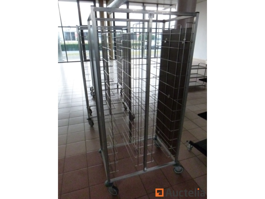 Rack on casters for meal tray - Food processing machines - Catering ...