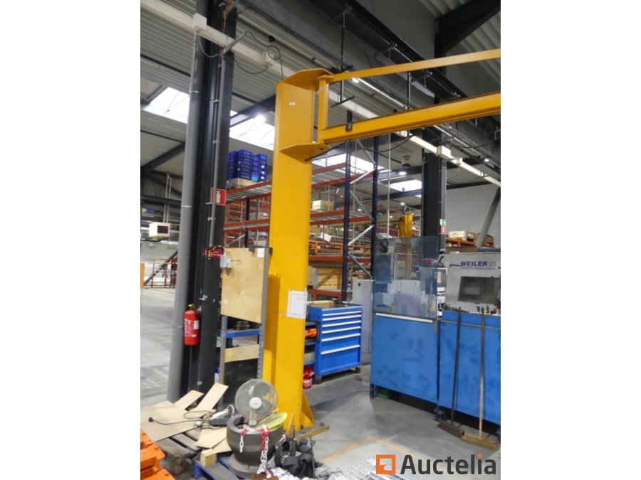 REF: 48-lifting Jib crane 500 kg with electric hoist Mannesmann, Demag ...