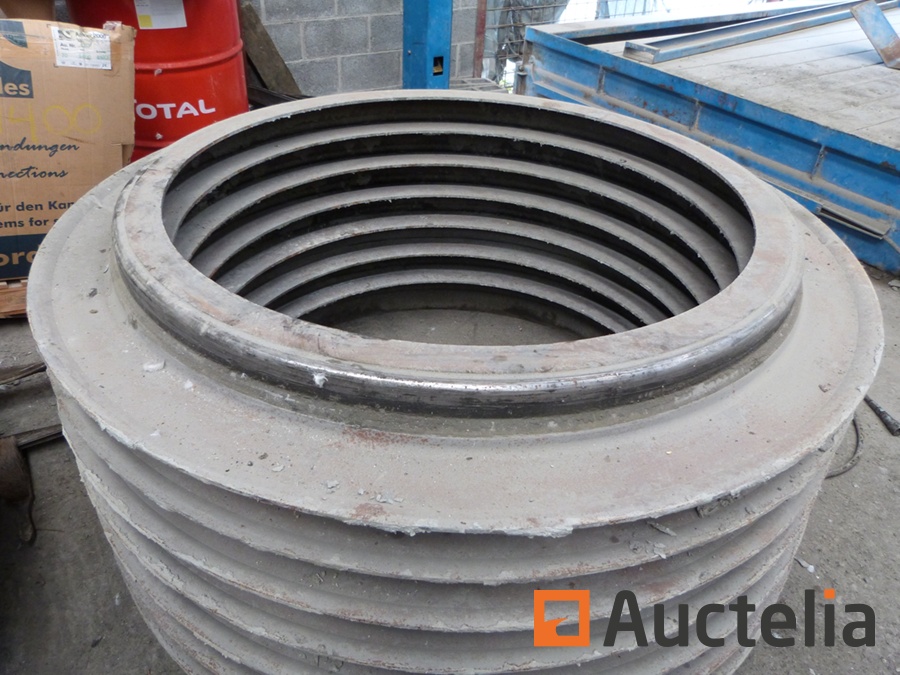 Rings for moulding precast concrete Pipes Ø 140 cm with chamfer + Caps ...