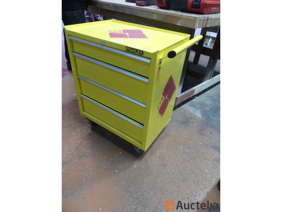Stanley 4 Drawer Trolley - Garage - Workshop tool trolley - auctelia.com
