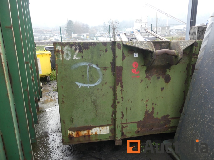 Waste or rubble container 10 m³ + pallet racks - Containers - Waste co ...