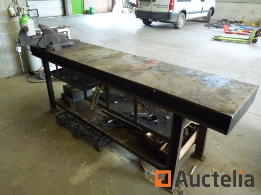Workbench with clamps and its contents - Storage - Workbench - auctelia.com