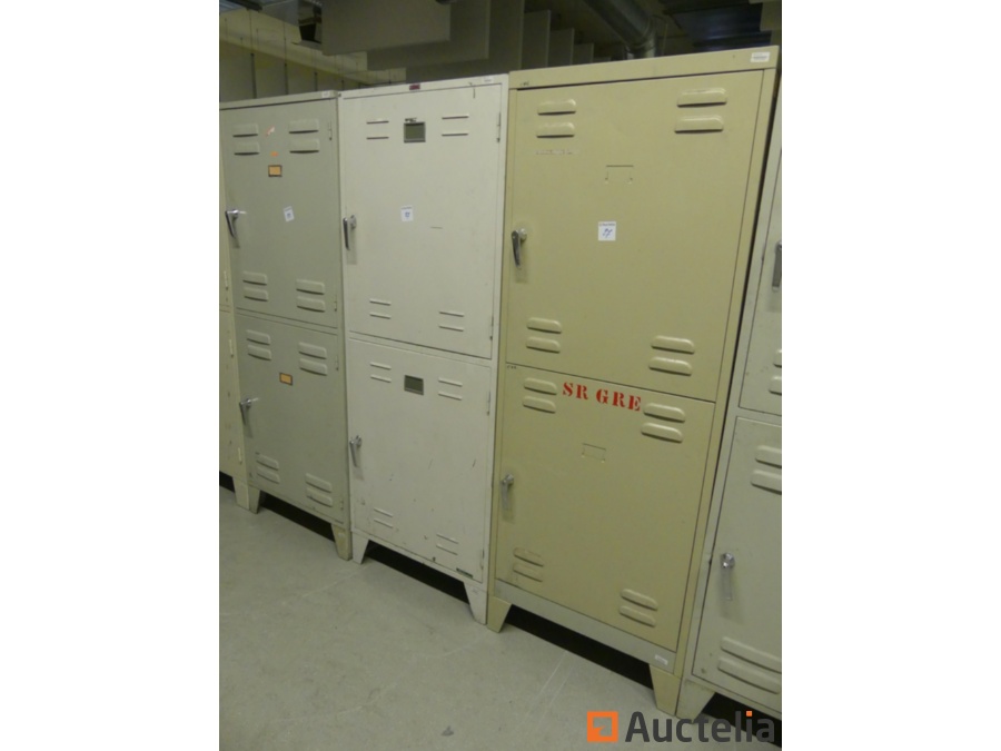 3 Armoires métalliques - Manutention & Stockage - Stockage - auctelia.com