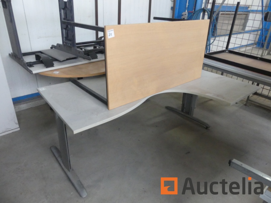 3 Tables bureau, 2 bureaux, 1 Table ronde - Mobilier de bureau ...