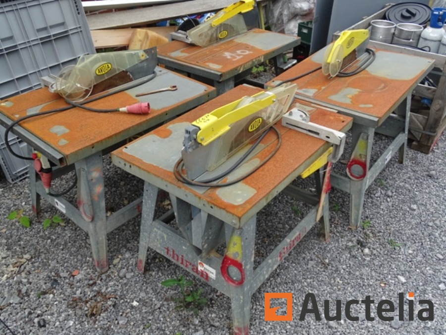 4 Scies circulaires de chantier AVOLA ZB 400-6 sur table - Scies à boi ...