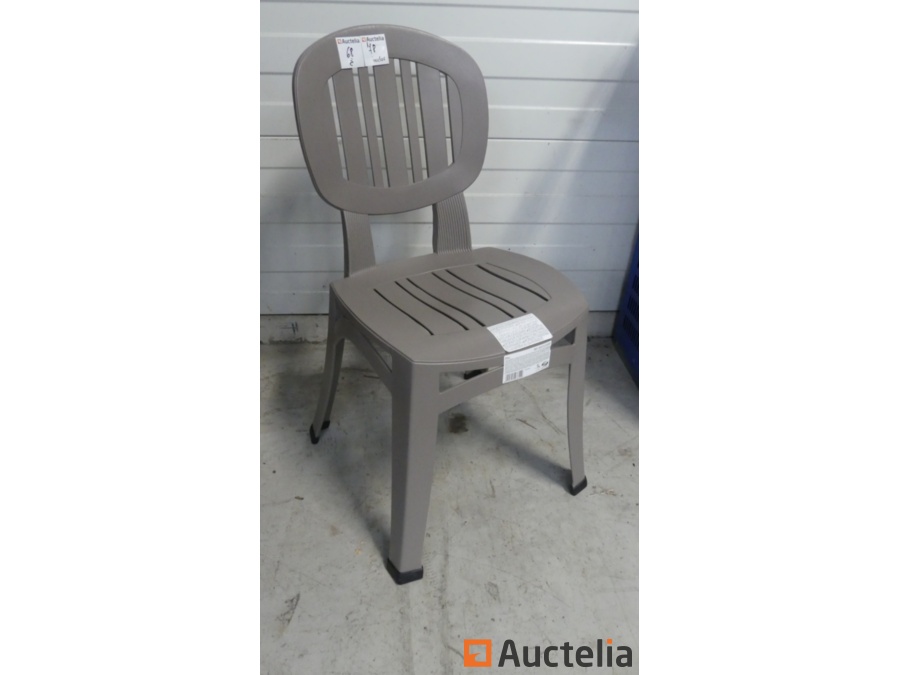 6 Chaises en pvc Nardi ELBA - Mobilier - Chaises - auctelia.com