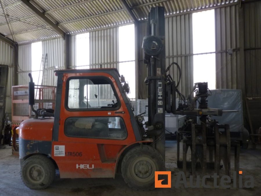 Chariot Elévateur Heli CPCD 50 5T - Pince hydraulique Kennis - Chariot ...