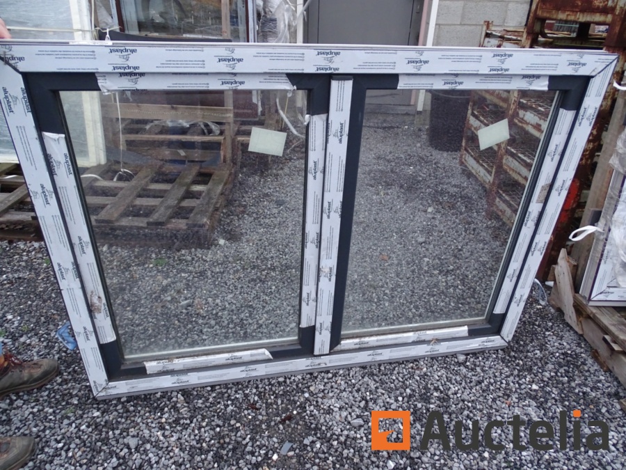 Châssis PVC ALUPLAST Gris 7016/Blanc intérieur - Châssis - auctelia.com