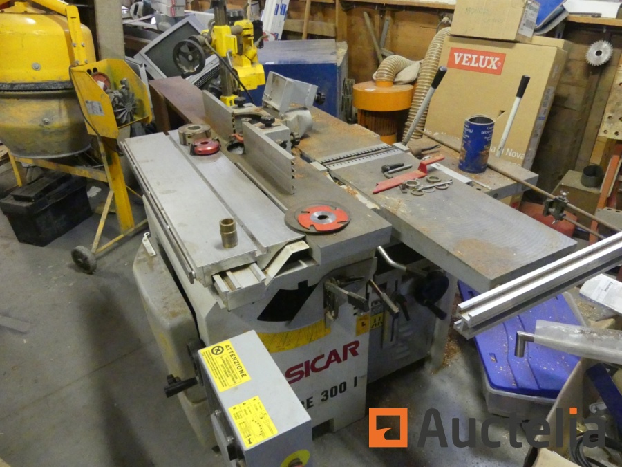 Combiné à bois Sicard Furore 300, dégauchisseuse, Raboteuse, Scie circ ...