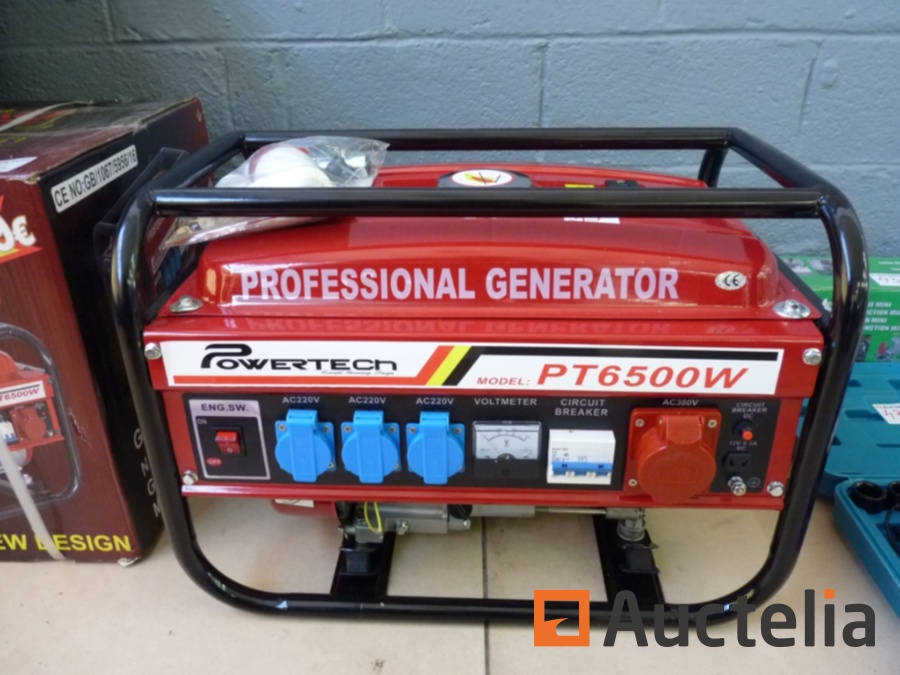Groupe électrogène Powertech PT6500W - Groupe électrogène - auctelia.com