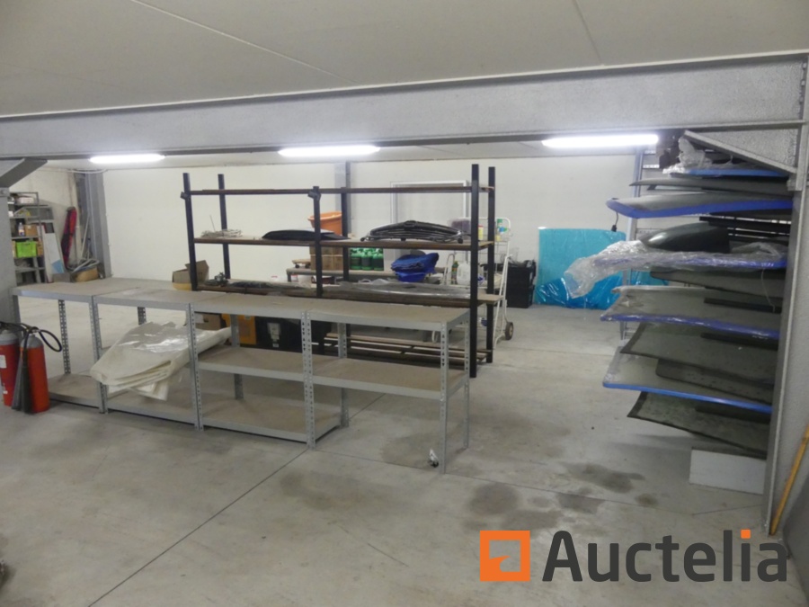 Rack fixe, étagères démontables, bureau métalliques, table réglable et ...