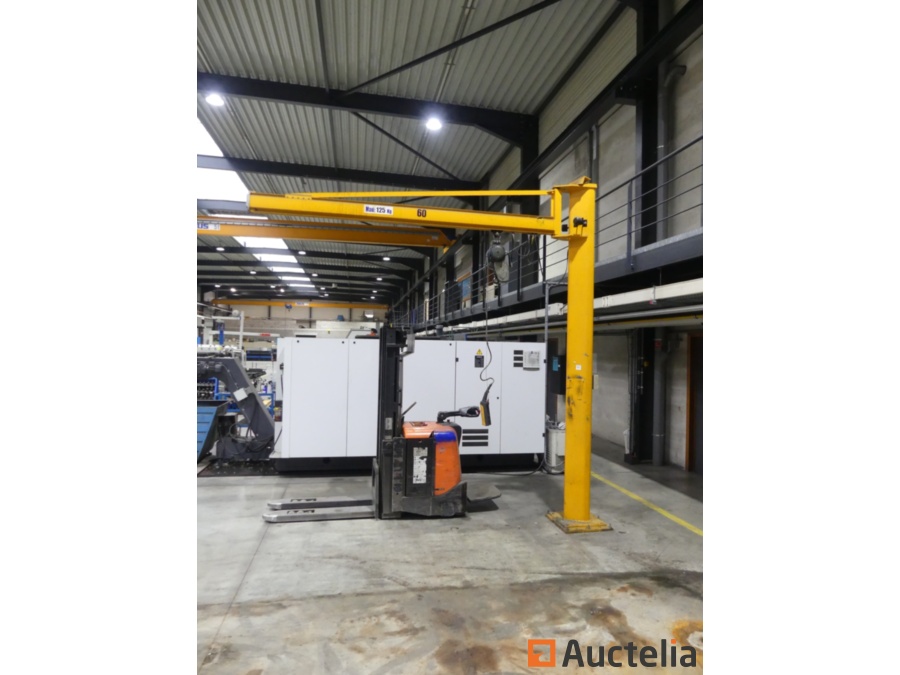 REF:60 - Potence de levage avec palan électrique 125 kg Mannesmann, De ...