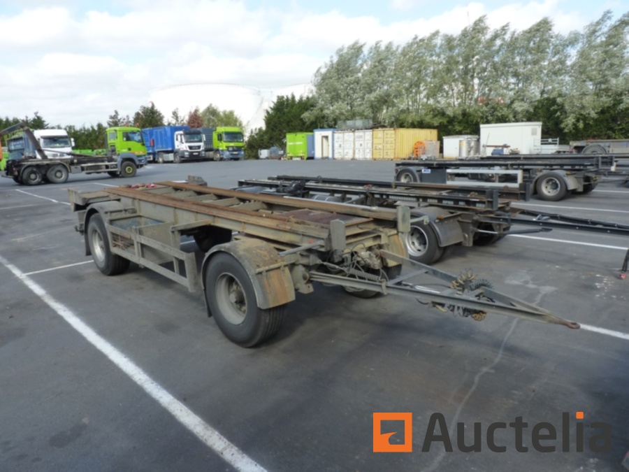 Remorque porte container de chantier - Remorque - Remorque porte cont ...
