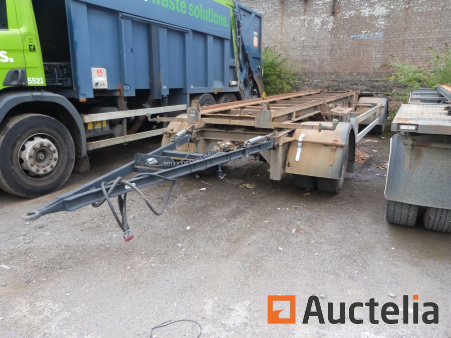 Remorque porte container Royen R20T/2P d'occasion aux enchères - Auctelia