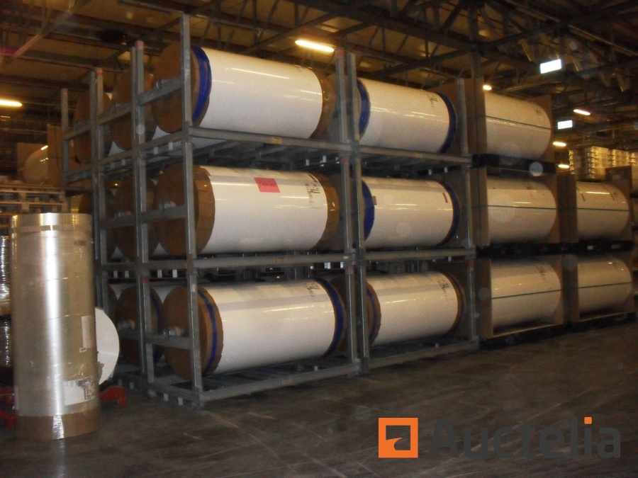 132 metaal Rekken voor papier of plastic spoel type L - Magazijninrich ...