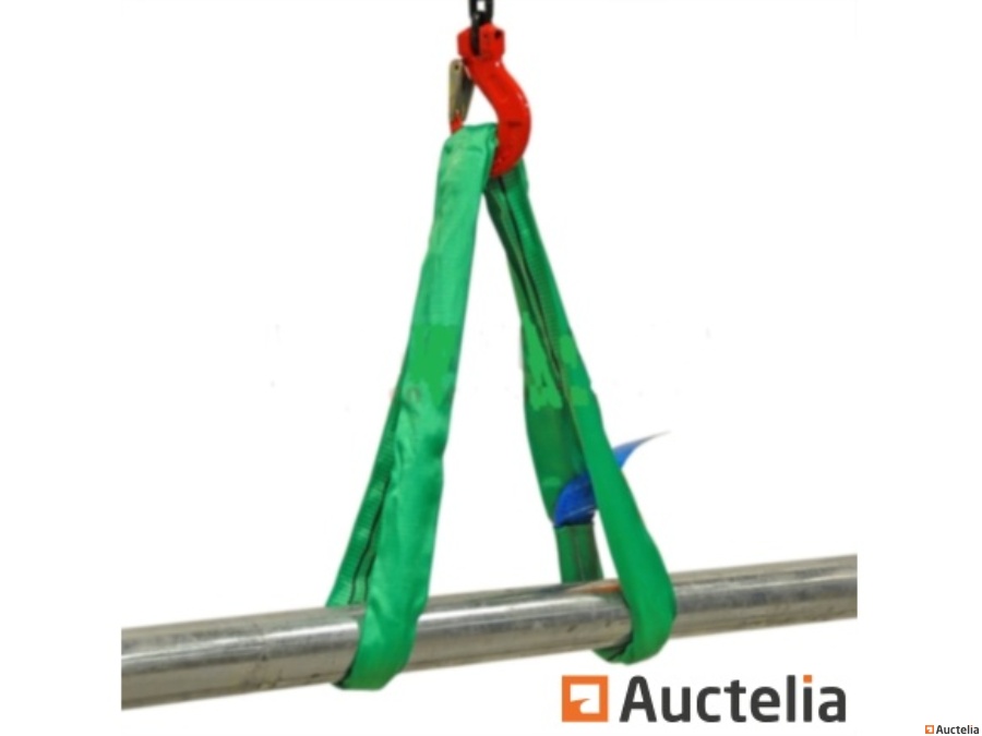 2 slingers en slinger rond 60 mm 2000 kg nylon band - Logistiek - Ande ...