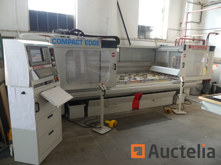 Freesmachine horizontale CNC voor glas en steen Intermac Compact Edge ...