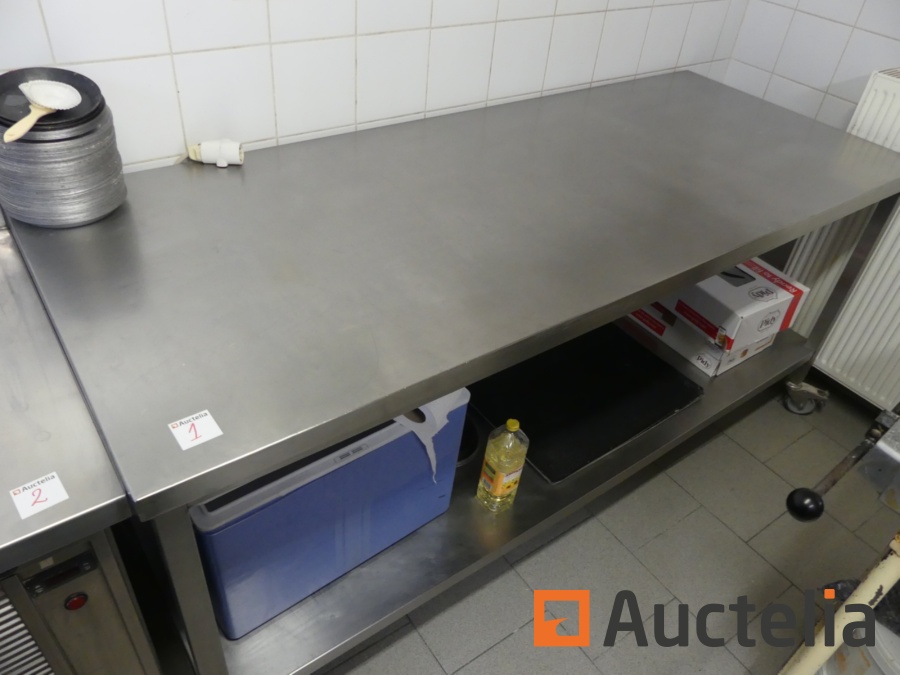 Roestvrij staal Tafels op wielen - Werk tafels - Inox tafel - auctelia.com