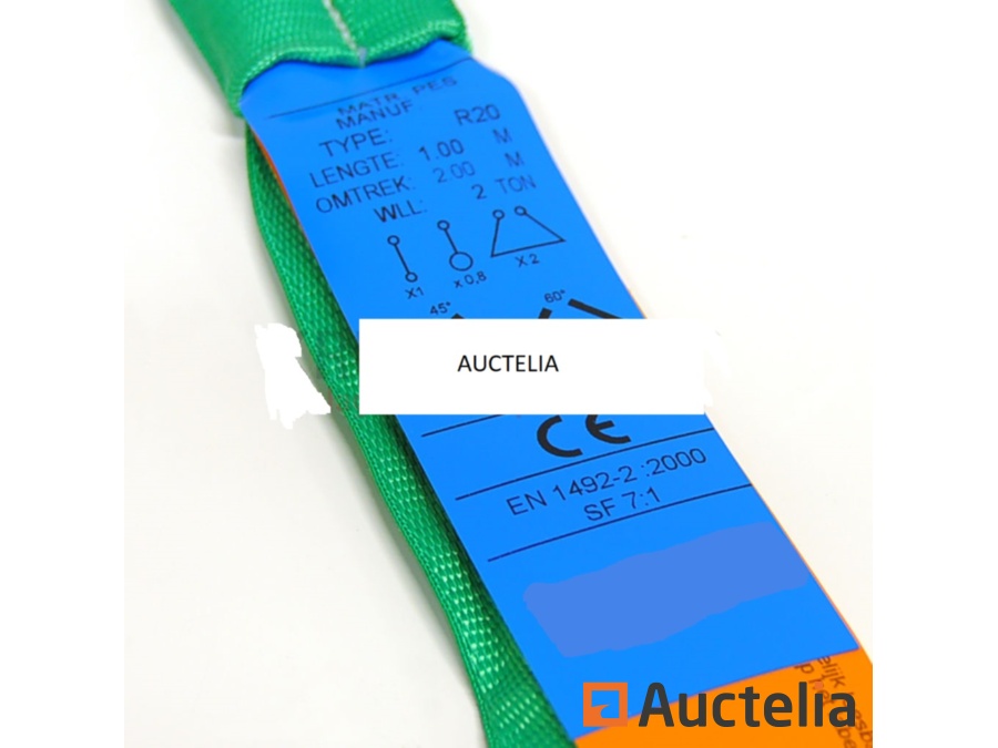 Stroppen 10 en ronde strop riem 60 mm nylon 2.000 kg - Logistiek - And ...